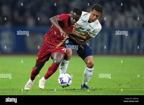 Tokyo Japan 28th Nov 2022 L R Mady Camara As Roma Joel Chima