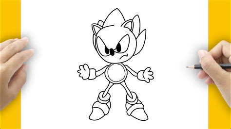 How To Draw Sonic Full Body Youtube