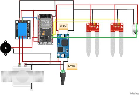Iot Based Smart Irrigation System Circuit Diagram Amara Kara