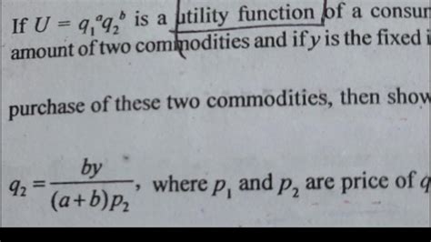 Utility Maximization Problem Youtube