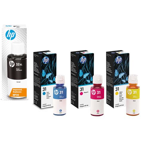 Original Hp Xl Cmyk Multipack High Capacity Ink Bottles Vv Ae Vu Ae Vu Ae