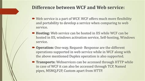 Wcf Windows Communication Foundation Pptx Computer Networking Computing