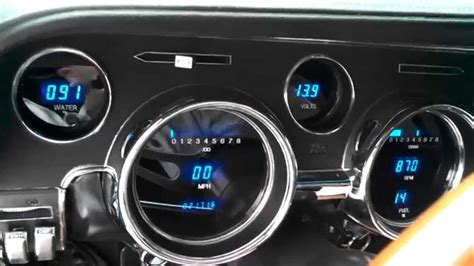 1968 Mustang Gtcs Digital Dash Youtube