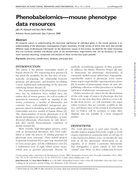 pdf phenobabelomics mouse phenotype data resources