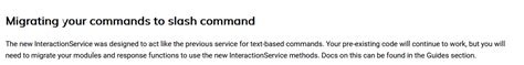 Migrating Existing Commands To The Slash Interaction Service · Issue 2043 · Discord Netdiscord