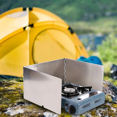 Folding Stainless Steel Stove Windscreen For Outdoor Magnadyne