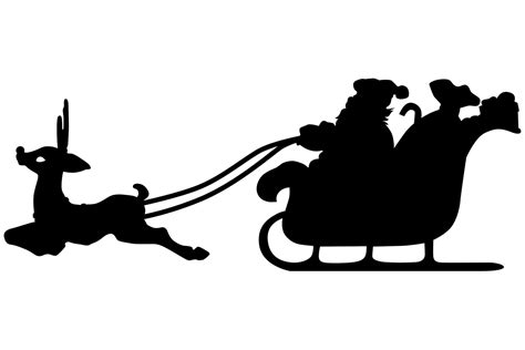 Father Christmas Sleigh Svg 374 SVG File Cut Cricut How To Change