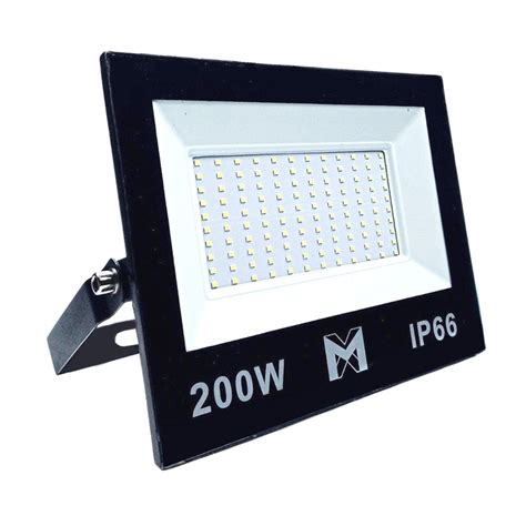 Refletor LED 200W SMD Holofote Prova Dagua 6500K IP66 Bivolt Broketto