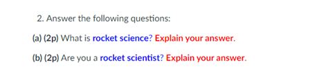 Solved 2 Answer The Following Questions A 2p What Is