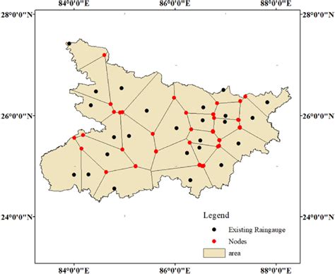 Study Area Divided Into Thiessen Polygons Download Scientific Diagram
