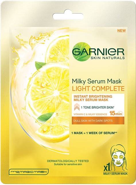Garnier Skin Naturals Light Complete Face Serum Sheet Mask Yellow