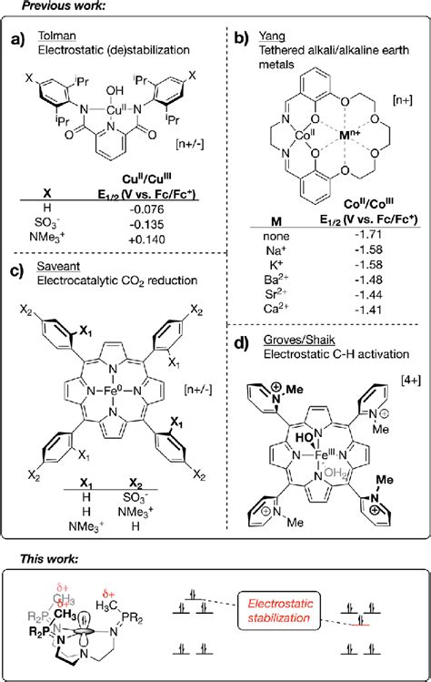 Reported Homogeneous Inorganic Complexes Containing Internal