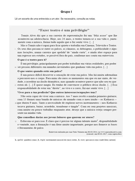 Teste Portugues 6 Ano Texto Dramatico Os Piratas Pdf Teatro