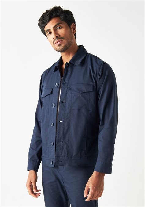 Buy Mens Iconic Solid Button Through Shacket With Long Sleeves And