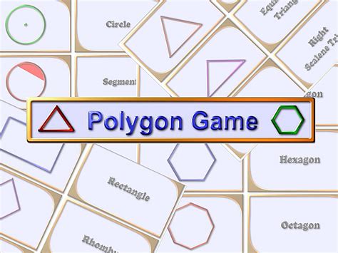 Polygon And Circle Memory Match Game Teaching Resources