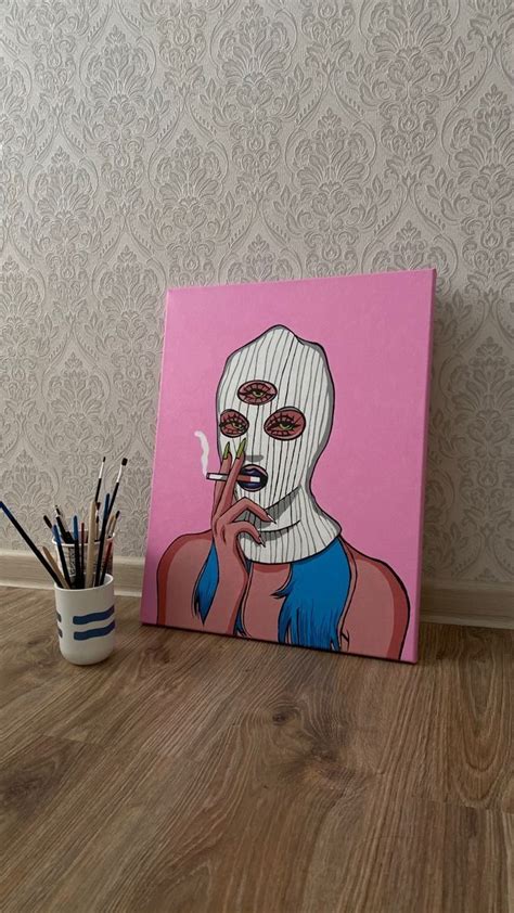 Стильные модные картины на холсте на заказ современное стрит и поп арт искусство для интерьера