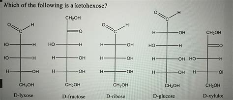 Solved Which Of The Following Is A Ketohexose O Ch2oh O