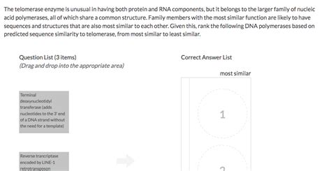 Solved The Telomerase Enzyme Is Unusual In Having Both