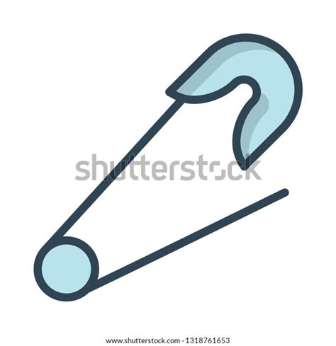 Safety Pin Needle Sewing Stock Vector Royalty Free 1318761653