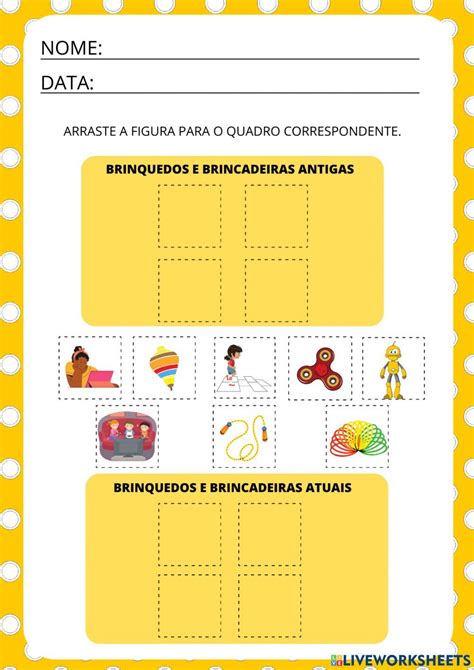 Brinquedos E Brincadeiras Antigas E Atuais Worksheet School Subjects Fashion Box Google
