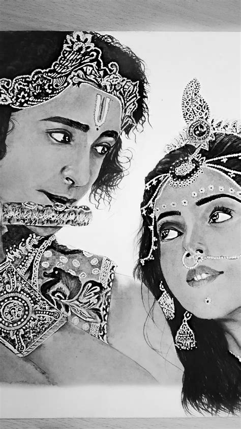 The Ultimate Collection Of Radha Krishna Sketch Images In Full 4k Quality