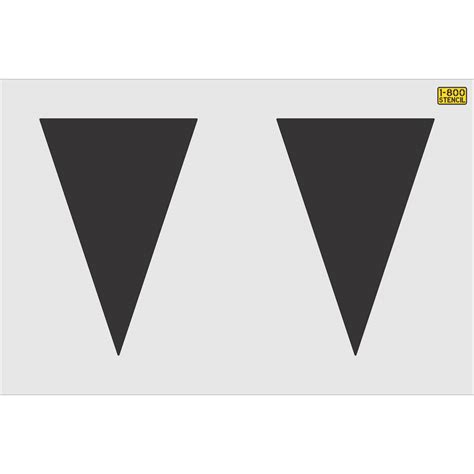 36 Wyoming Dot Triangle Shark Teeth Highway Stencil Rae Products