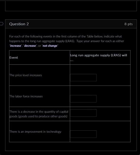 solved question 2 8 pts for each of the following events in