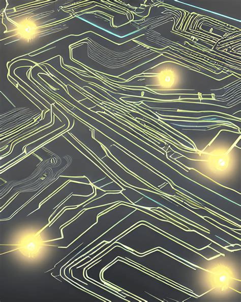 Futuristic Circuitry Network Graphic · Creative Fabrica