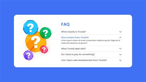 responsive faq accordion using html css and javascript youtube