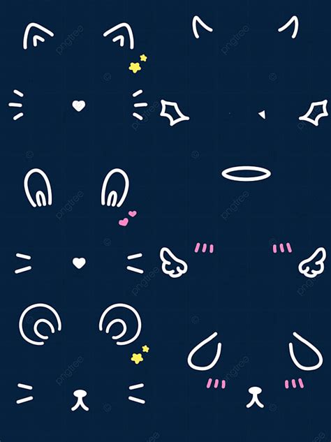 귀고양이 귀토끼의 귀천사요소만화아름다운마귀악마고양이개토끼쥐사랑붉히다수줍다단순한손으로 그린선