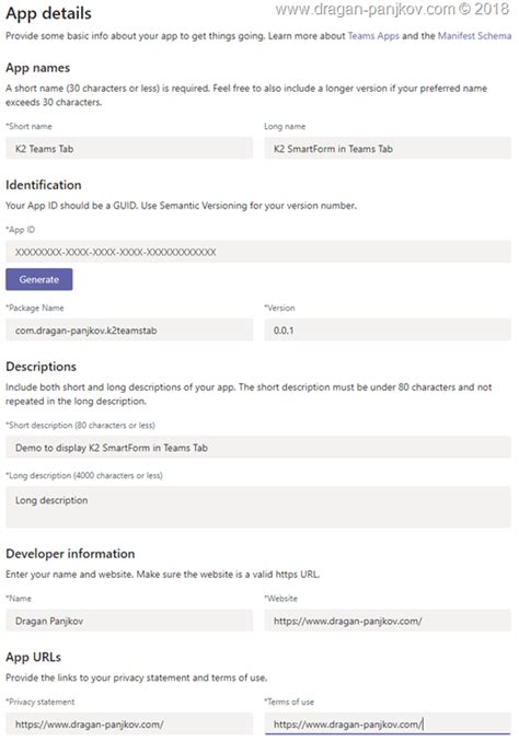 Adding K SmartForms Form As Tab In Microsoft Teams