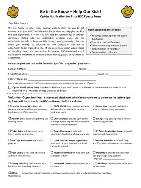 Fillable Online Opt In Volunteer Form Ver4 Docx Fax Email Print PdfFiller