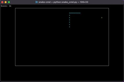 GitHub Ruben Snake Cmd Command Line Version Of The Classic Snake Game