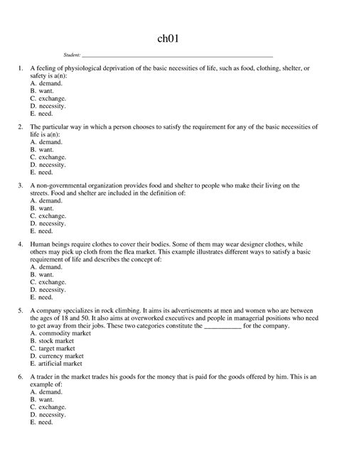 Chapter 1 Multiple Choice Question Ch01 Student Studocu