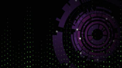 Animation Of Scope Scanning Over Binary Coding Free Stock Video Footage