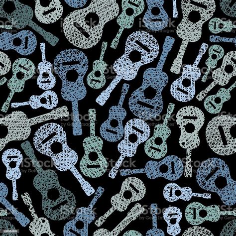어쿠스틸 Guitars 음악 테마 원활한 배경 패턴 2015년에 대한 스톡 벡터 아트 및 기타 이미지 2015년 그리기