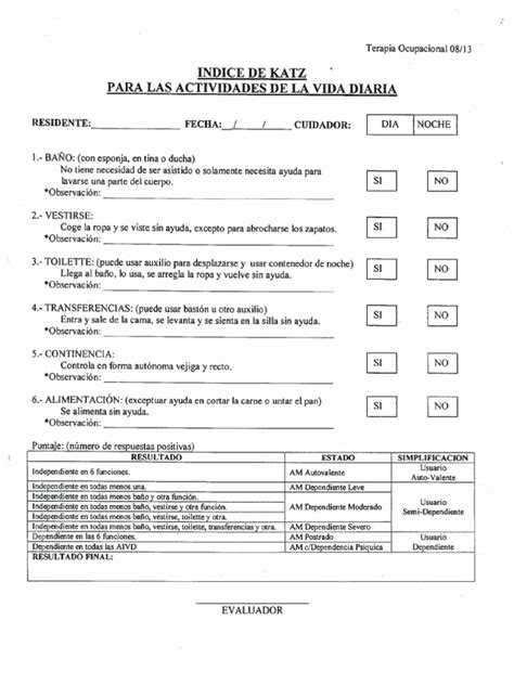 Indice De Katz Pdf