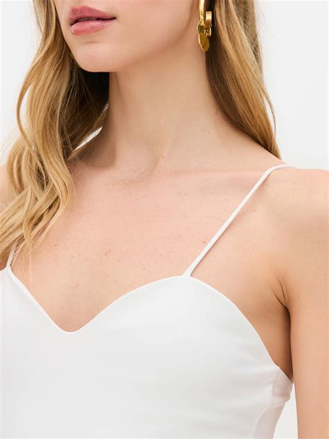 Womens White Rita Ora Strap Sweetheart Bodysuit Primark