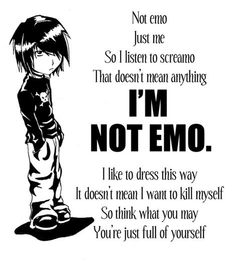 I M Not Emo By StanxKyleFan On DeviantArt
