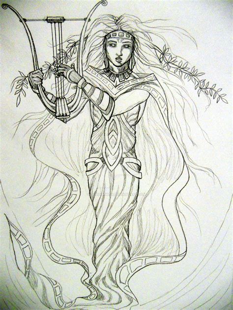 Greek Gods Apollo Sketch By Juliasimion On Deviantart