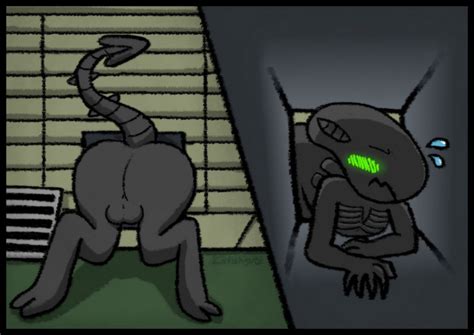 Rule 34 Alien Alien Franchise Ass Backsack Balls Big Butt Blush