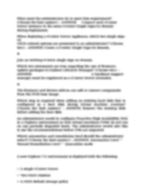 Vmware Test Questions And Answers 2025 Exams Nursing Docsity