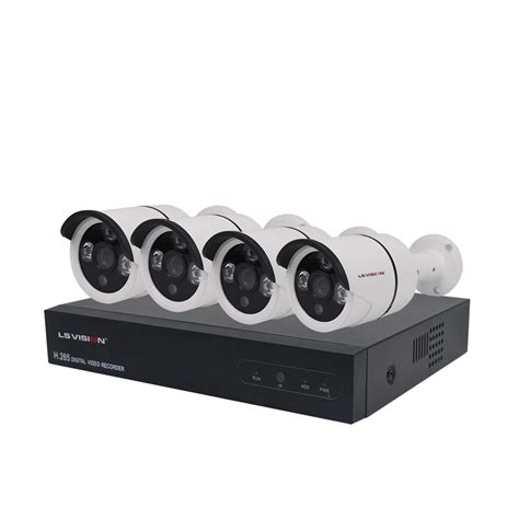 LSVISION H 265 4CH 1080P 48V POE NVR Kit 2mp CCTV Security System