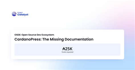 Cardanopress The Missing Documentation