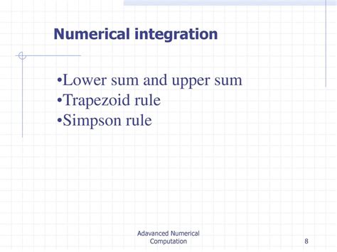 Adavanced Numerical Computation Ppt Download