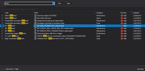 customizing rulebase and resultset grids for grouping filtering