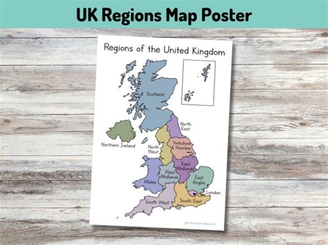 Uk Regions Map Teaching Resources