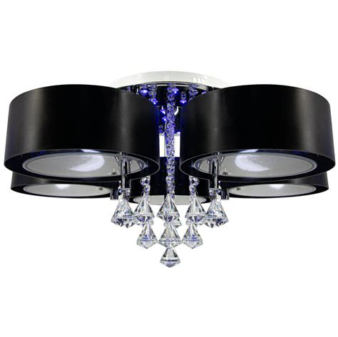 LAMPA Sufitowa ELMDRS8006 5 8C BL MDECO Metalowa OPRAWA Crystal Glamour