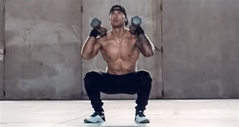 Dumbbell Front Squat Exercise Guide Bodybuilding Wizard