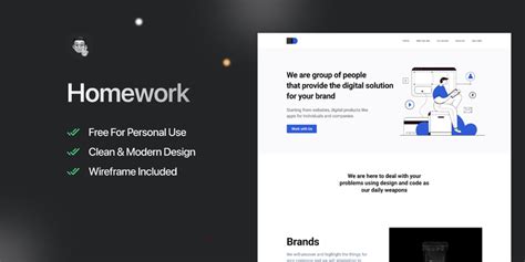 Homework Company Landing Page Figma